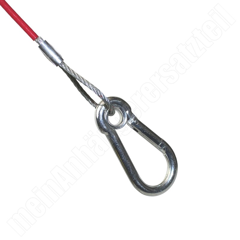 Abrissleine Fangseil Abrissseil 1m 100cm mit Karabinerhaken in Anl. an ...