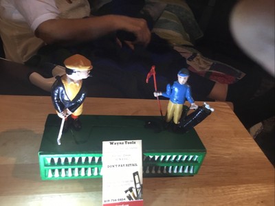 VINTAGE CAST IRON ACTION BANK | eBay