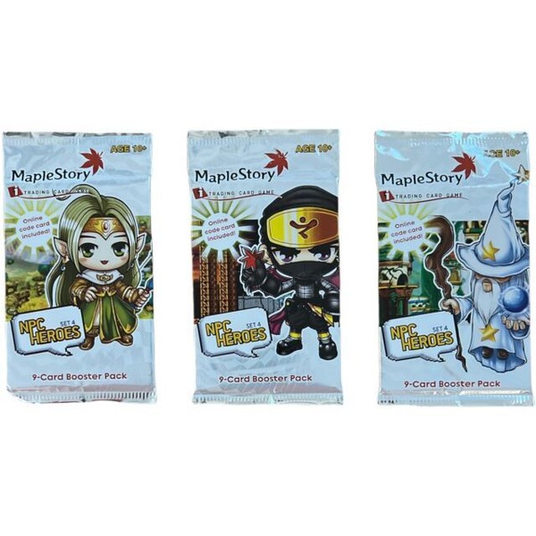 Wizards of the Coast MapleStory iTCG NPC Heroes Booster Pack - 9 Cards ...