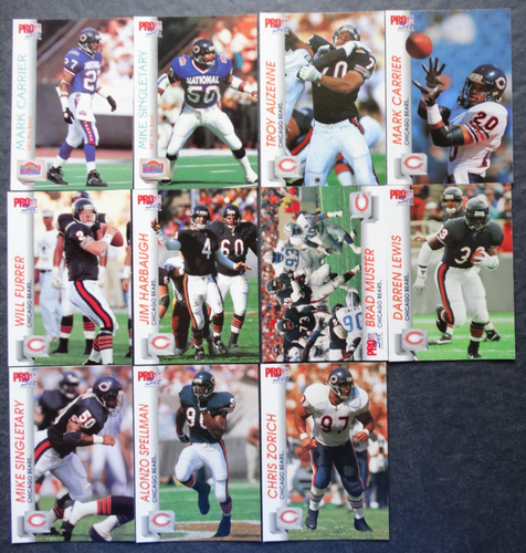 1992 Pro Set Series 2 Chicago Bears Team Set of 11 Football Cards | eBay