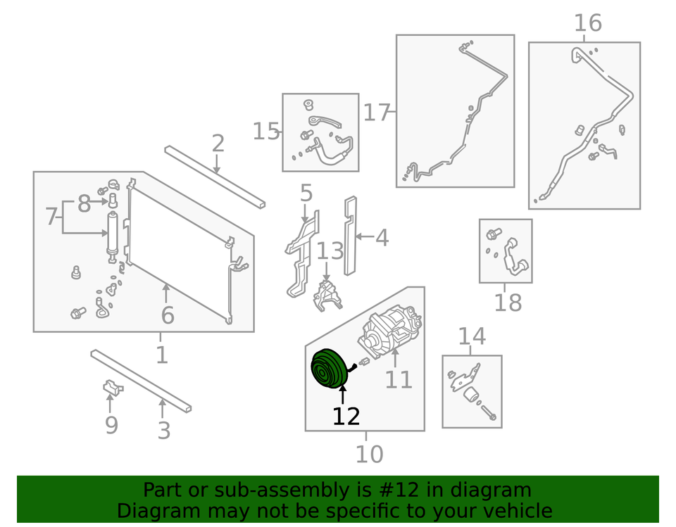 Genuine Infiniti A/C Compressor Clutch 92660-EG00A | eBay