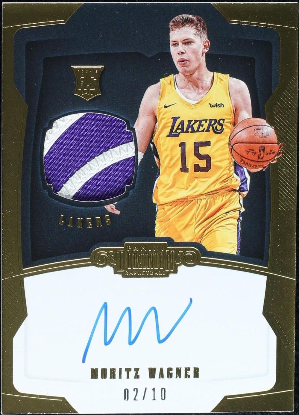 2018-19 Panini Dominion - Rookie Jersey Autograph Moritz Wagner #170 ...