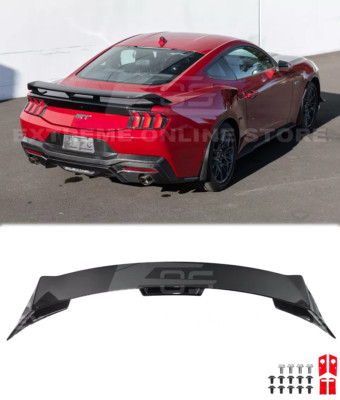 Rear Trunk Lid Wing GLOSSY BLACK GT Style Spoiler Fits 24-Up Ford ...