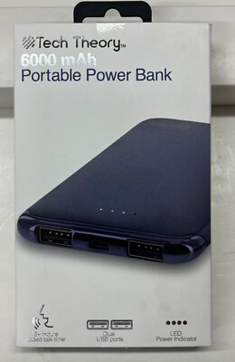 Tech Theory 6000 mAh Portable Power Bank (TT-6KPPB-06) | eBay