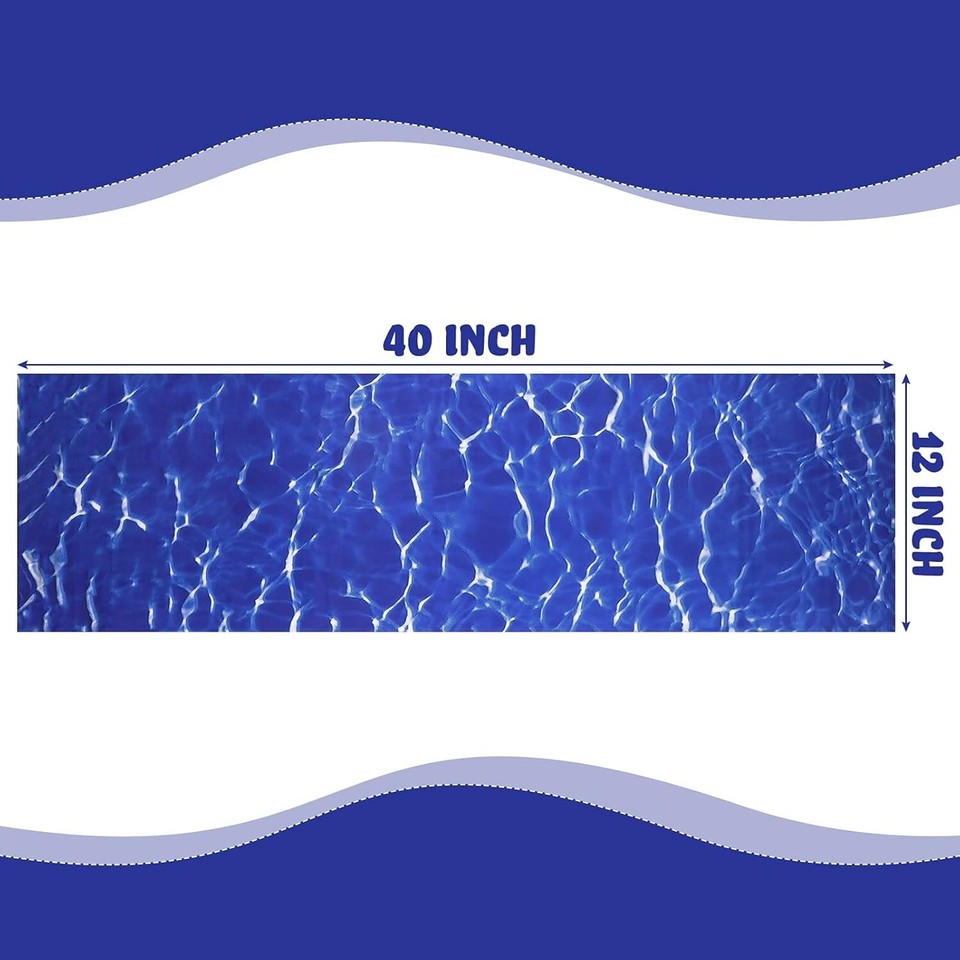 Nuanchu Vinyl Pool Liner Patch Self-Adhesive PVC Repair Patch Rectangle ...