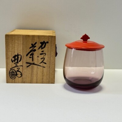Rare Japanese Tea Ceremony Tea Container Chaire Chaki Glass Chado Sado ...