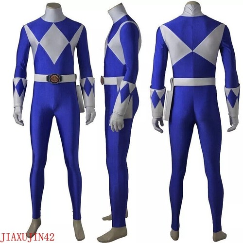 Dino Rangers Uniform Blue Ranger Zyuranger Cosplay Costume Full Set ...