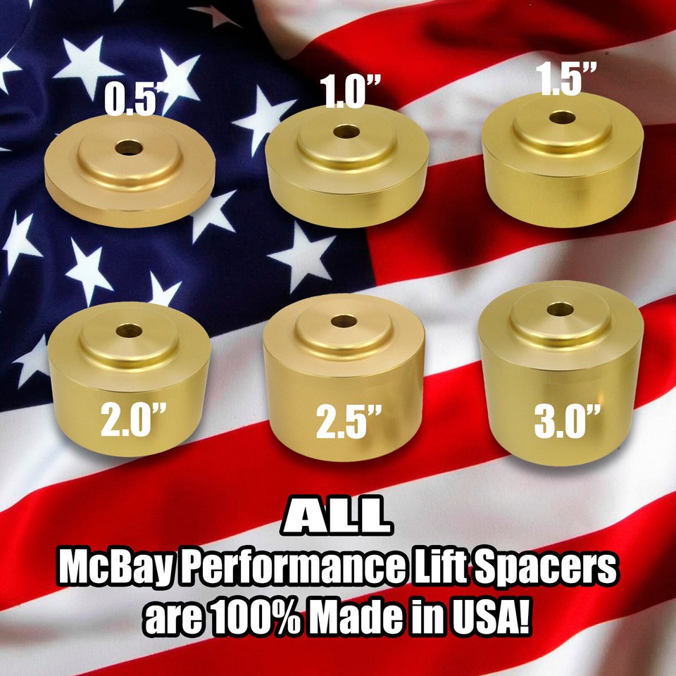 2" Rear Aluminum Coil Spring Spacer Lift Kit Set Pair 1960's GM RWD ...