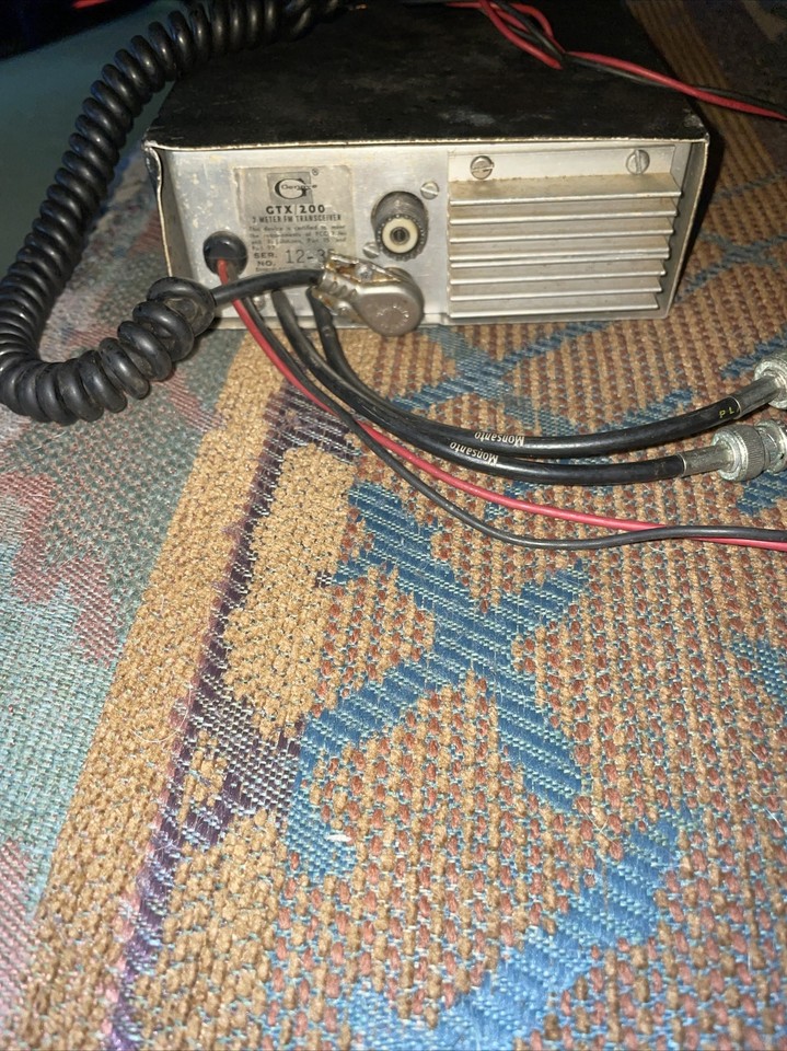 Vintage Genave GTX-200 2-meter Ham Transceiver Amateur Radio Microphone ...