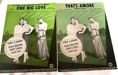 THE CADDY sheet music~Lot of 2~Martin & Lewis~VTG! | eBay