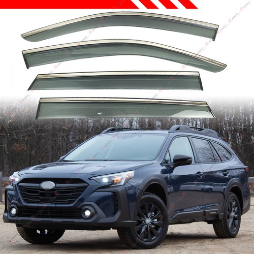 For Subaru Outback 2020-2025 Smoke Tinted Window Visors Deflectors Rain ...