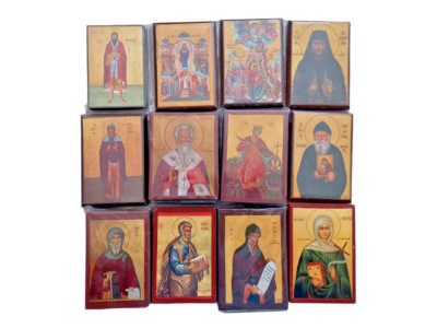 Lot 12 Pcs Greek Orthodox Byzantine Style 4" Wall Mounted Pocket Size ...