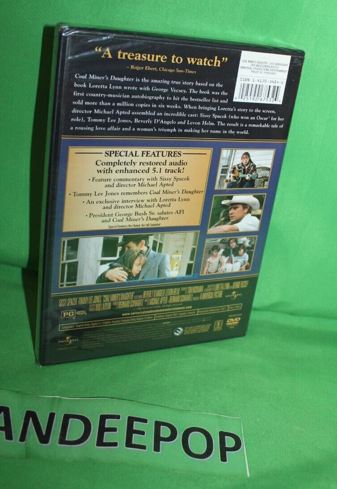 25th anniversary Coal Miner's Daughter Sealed DVD Movie 25192675324| eBay