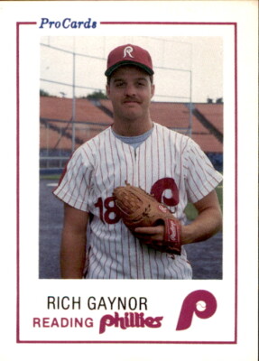 1985 Reading Phillies ProCards #24 Rich Gaynor Fresno California ...