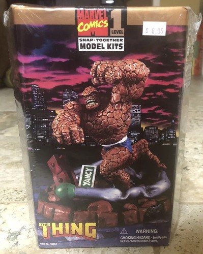 The Thing Marvel Comics Level 1 Snap-Together Model Kit Toy Biz 1996 ...