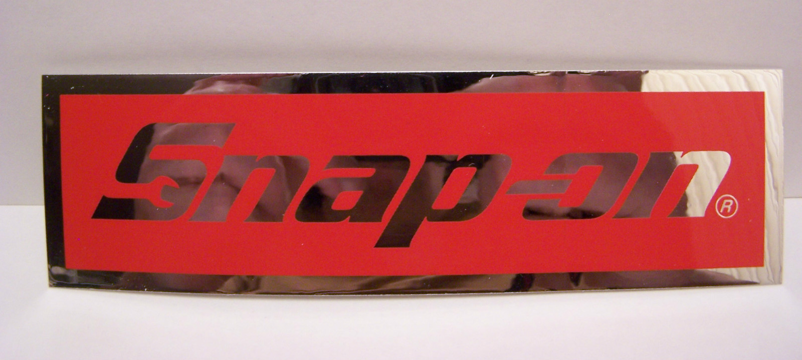 **NEW** Snap On Tools Shiny Foil And Red Snap On Logo Decal Sticker. | eBay
