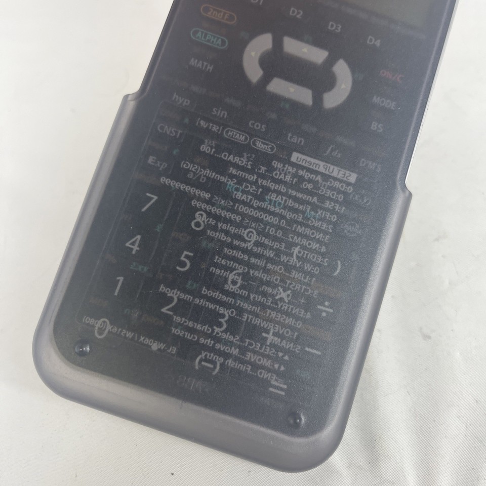 Sharp EL-W516X WriteView Scientific Solar Powered Calculator with Case ...