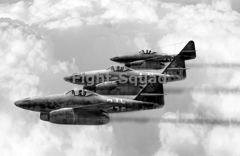 WW2 Picture Photo Three German Me-262 Jet Fighter 3438 | eBay