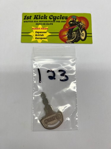NOS SUZUKI MOTORCYCLE KEY GENUINE JAPAN ORIGINAL OEM PRE CUT # 123 | eBay