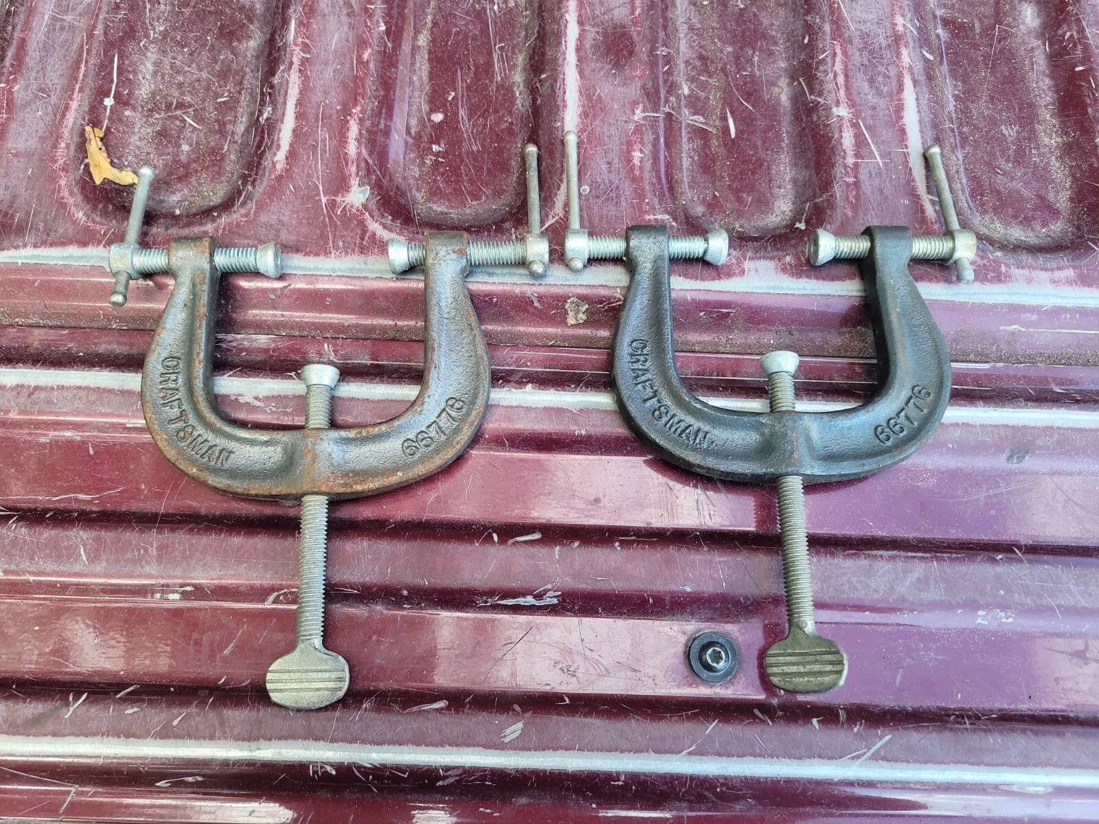 X2 Vintage CRAFTSMAN 3-Way EDGING CLAMP Adjustable 3 Inch #66776 MADE ...