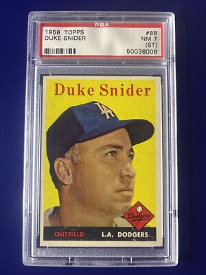 1958 Topps - #88 Duke Snider PSA 7 (ST) | eBay