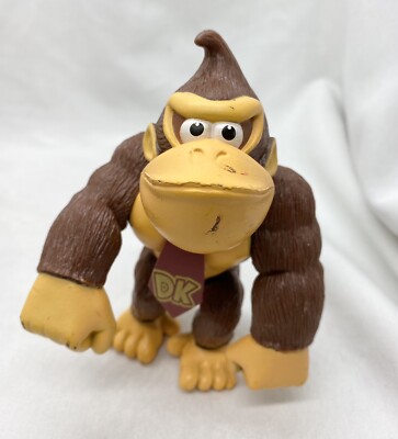 Super Mario Bros Nintendo Moveable Arms Legs Donkey Kong PVC Toy Figure ...