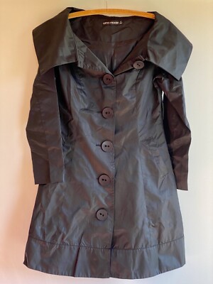 Waterproof Black Trench Coat - 8 - Otto Mode Lightweight Shiny Jacket ...