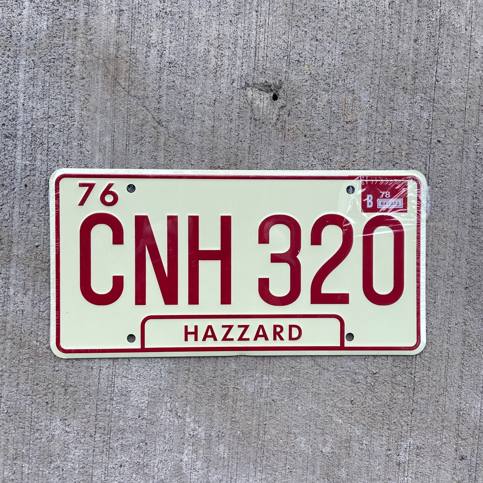1978 Georgia SOUVENIR License Plate Vintage Style Garage Dukes Hazzard ...