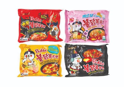 4x Korean Samyang Buldak Spicy Hot Chicken Flavor Ramen Instant Noodle ...