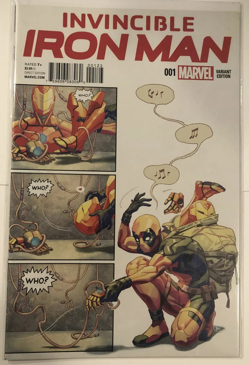 INVINCIBLE IRON MAN 1 (DEADPOOL VARIANT) MARVEL | eBay
