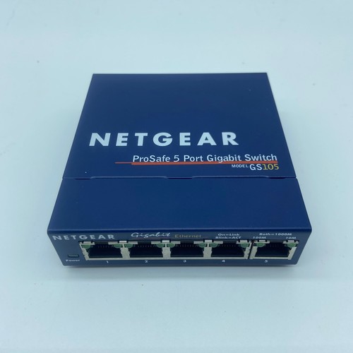 Netgear 5-Port Gigabit Ethernet PNP Switch GS105 | eBay