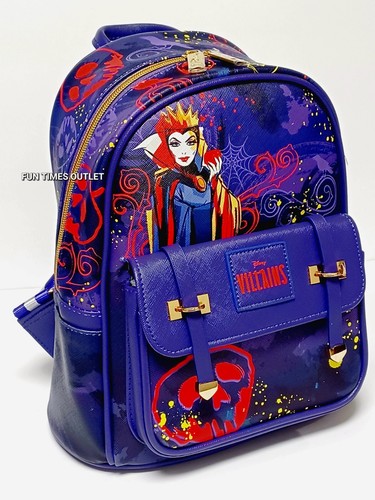 Disney Villains Evil Queen Purse Backpack 11″ Faux Leather Carry All ...