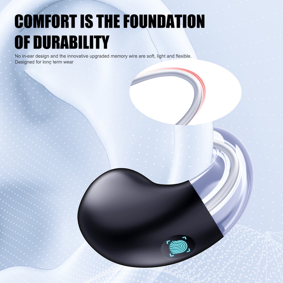 Bluetooth Earbuds Wireless Headphones Bone Conduction for iphone ...