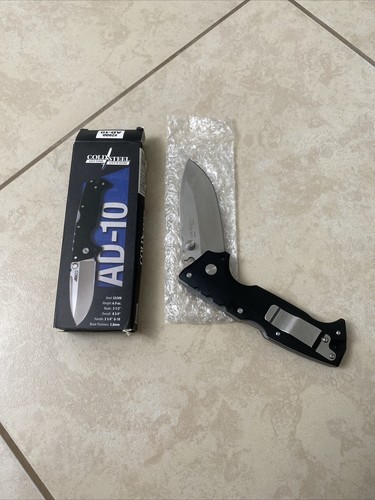 OPEN BOX Cold Steel AD-10 Lockback G10 3.5" Folding S35VN Stainless ...