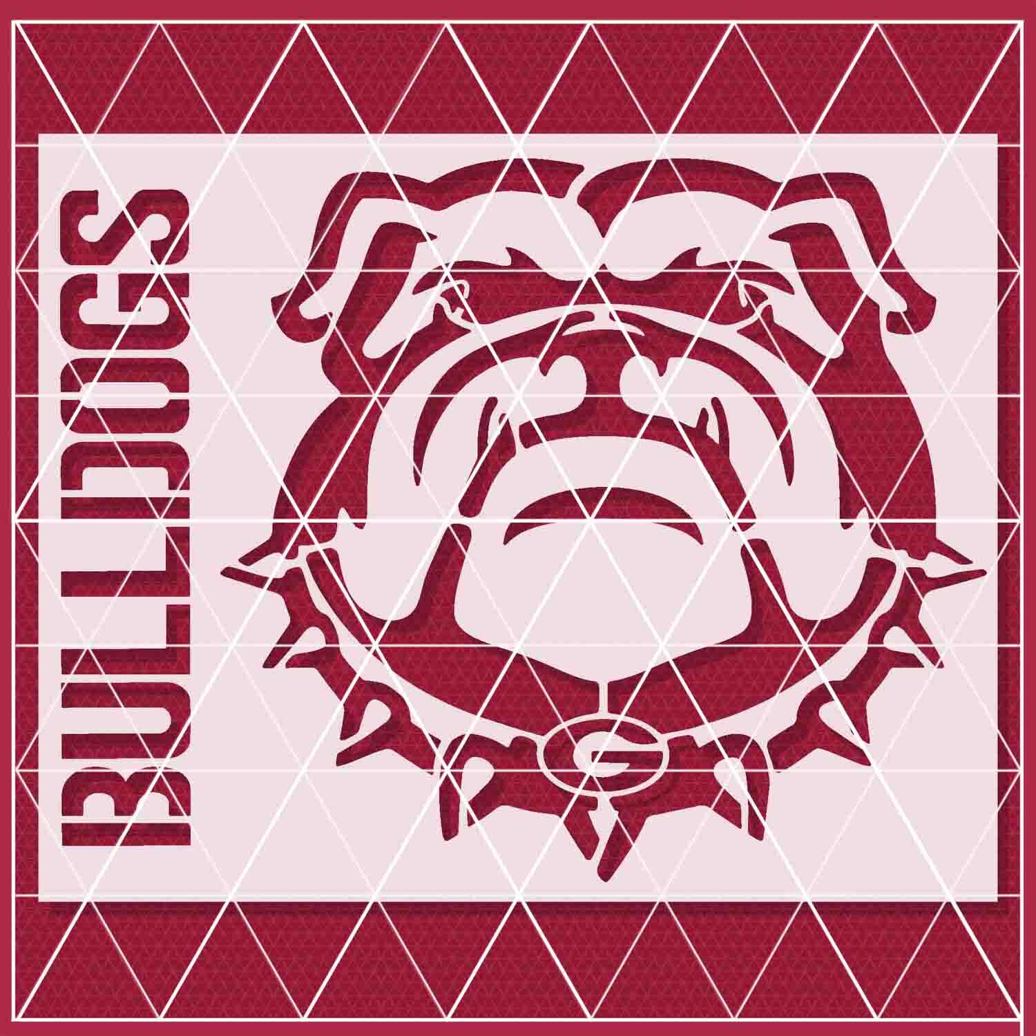 Georgia Bulldogs stencil - Reusable & Durable - 10 mil - Free Shipping ...