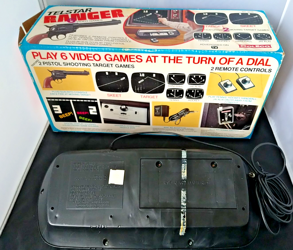 Vtg Coleco Telstar Ranger Video Game Console Pong Model 6046 Box USA ...