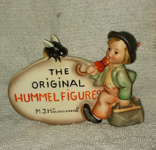 Vintage Goebel Hummel Dealer Plaque 187 Merry Wanderer Tmk2 | eBay