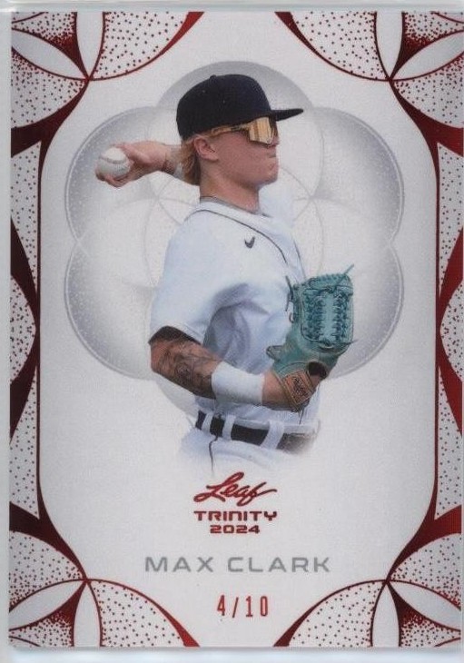 2024 Leaf Trinity - Max Clark #144 Red /10 (RC) for sale online | eBay