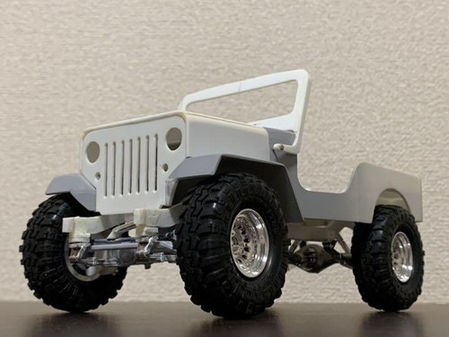 124 Under Construction Jeep J57 J58 Metal Toy Car Model Collectible ...