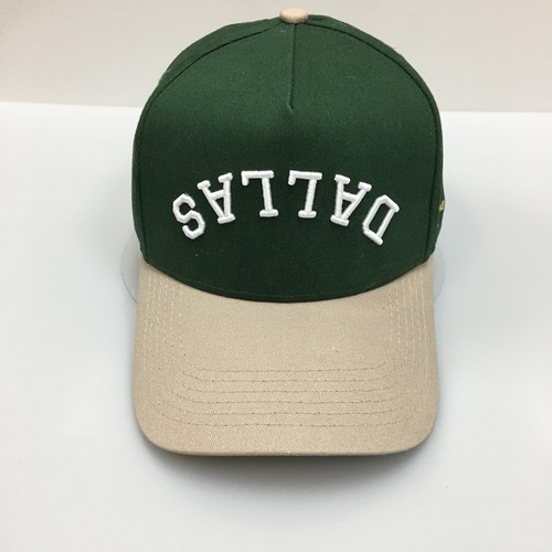 True Brvnd Dallas Hat Cap Snap Back Green Tan Embroidered Streetwear ...