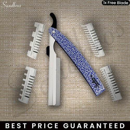Professional Hair Shaper Razor +4 Style Combs, Salon Hairdressing ...