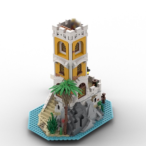 MOC-124819 Island Minifig Scale Building Toys Set for Pirates Series ...