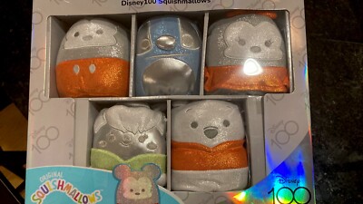 Disney 100 Original Squishmallow box set Mickey Mouse Stitch Tinker ...