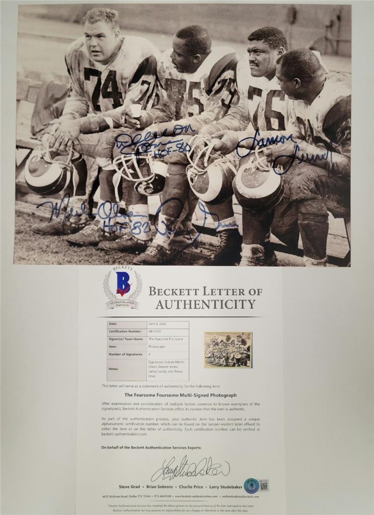 Fearsome Foursome Autographed Memorabilia | Signed Photo, Jersey ...
