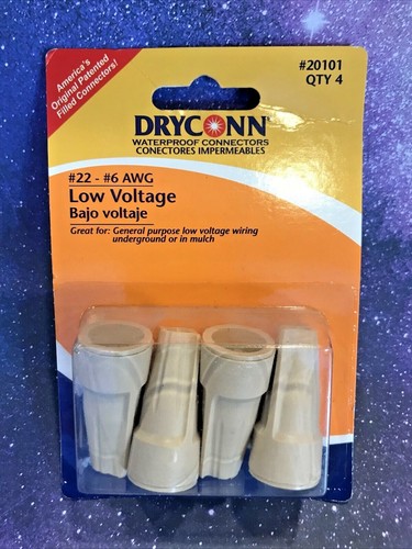 DRYCON WIRE CONNECTORS 4PK TAN #20101 Low Voltage... | eBay