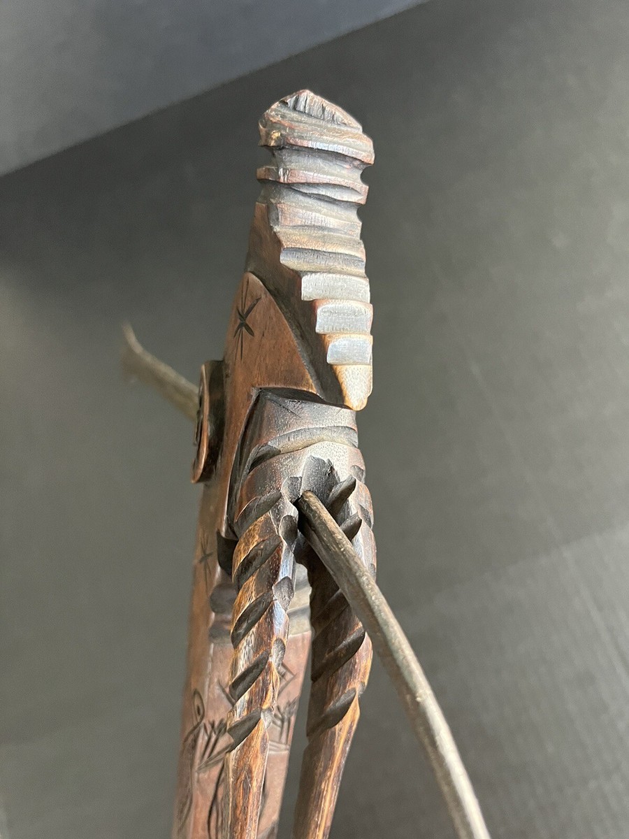 Carved Iron Tipped Staff