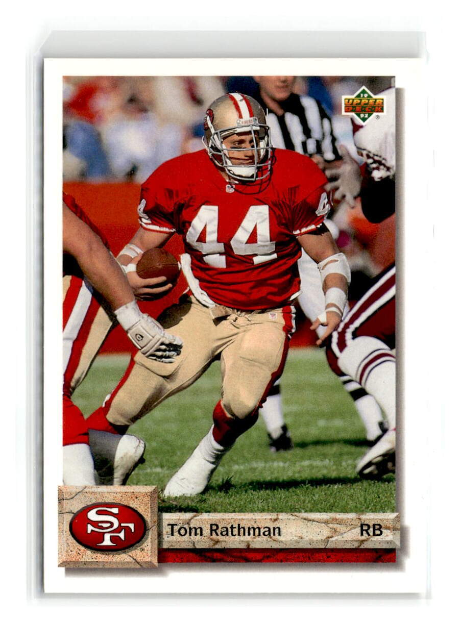 1992-Upper Deck -#166-Tom Rathman -San Francisco 49ers | eBay