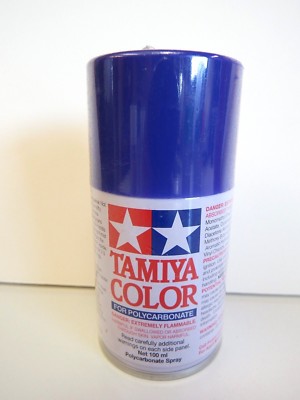 Tamiya - COLOR SPRAY PAINT FOR POLYCARBONATE 100 ml - PS-35 BLUE VIOLET ...