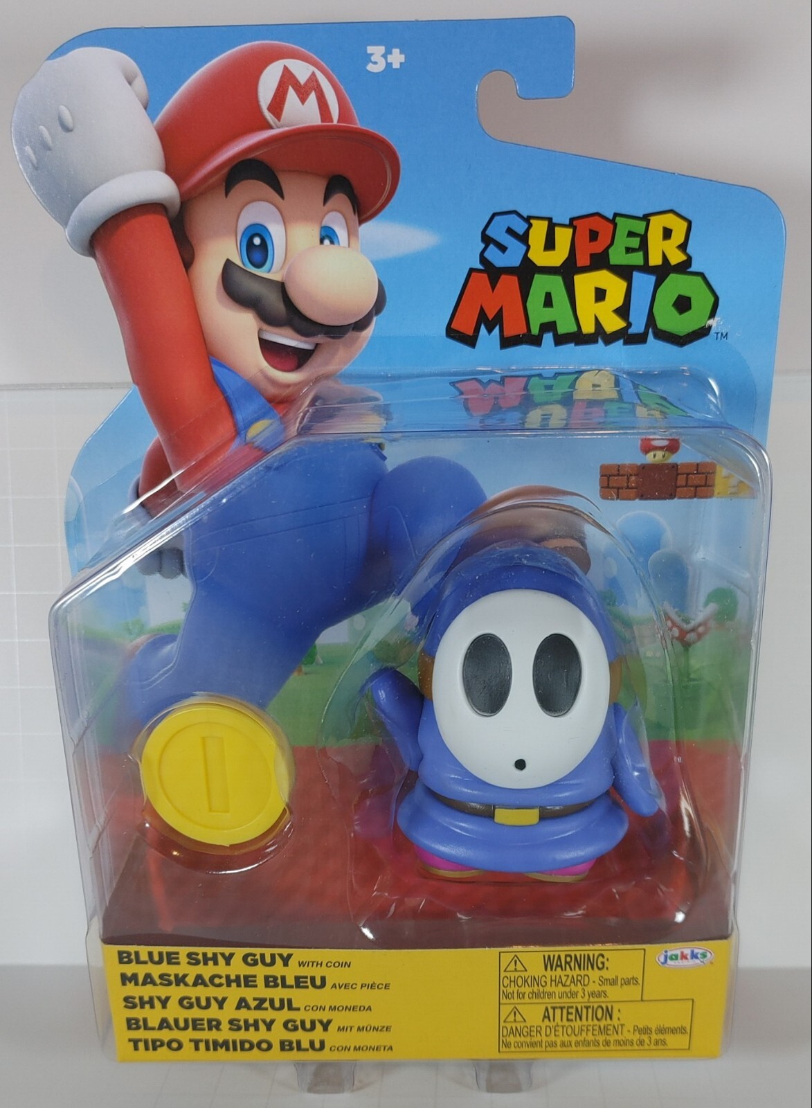 Jakks Pacific World of Nintendo Super Mario Blue Shy Guy w Coin 4 ...