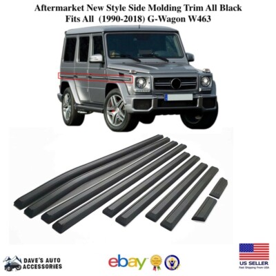 W463 G-Wagon Side Trims Moldings Rubbers Full Set | Gloss Black 2019 ...
